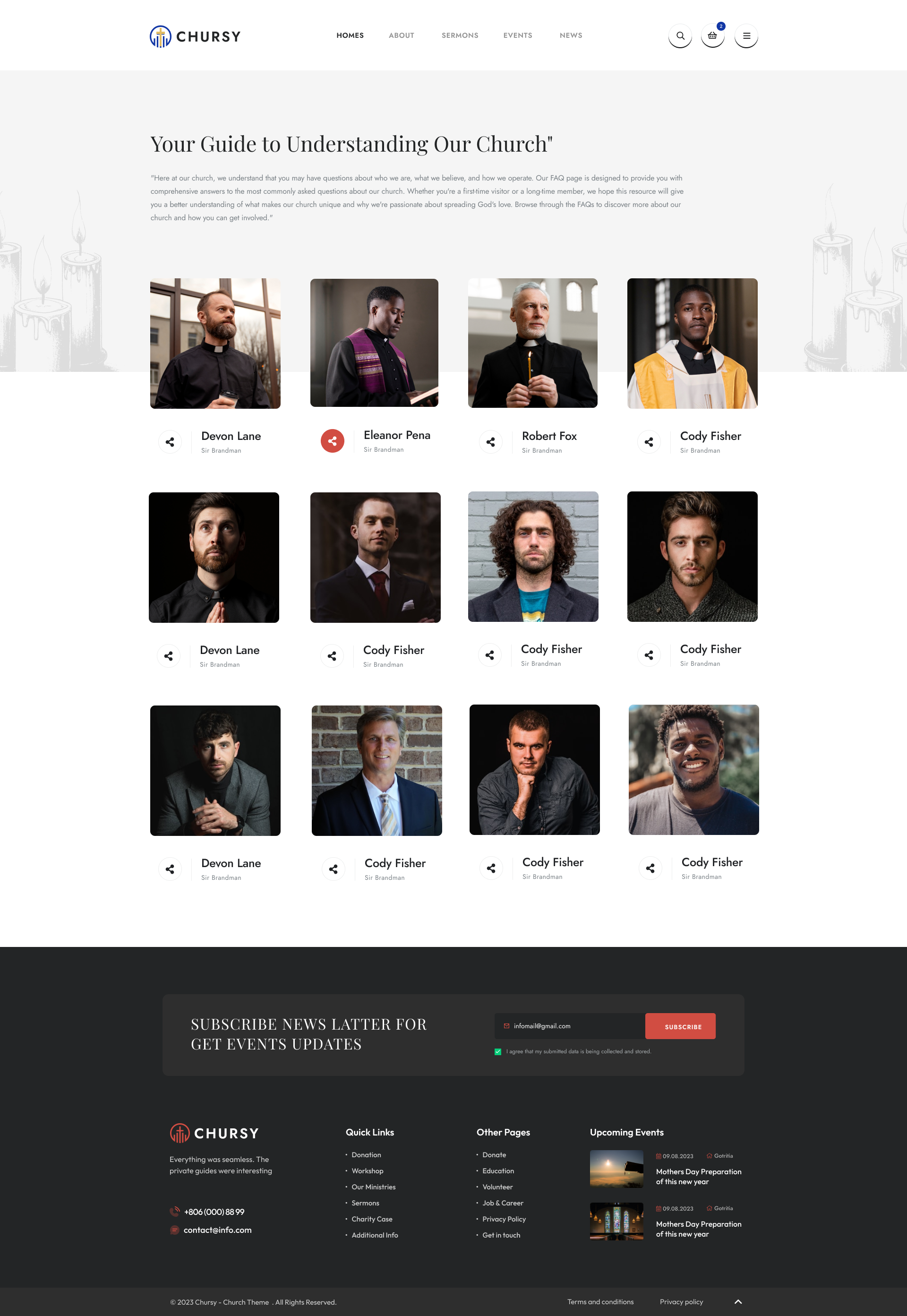 Chursy - Church Religious Figma Template by ovatheme | ThemeForest